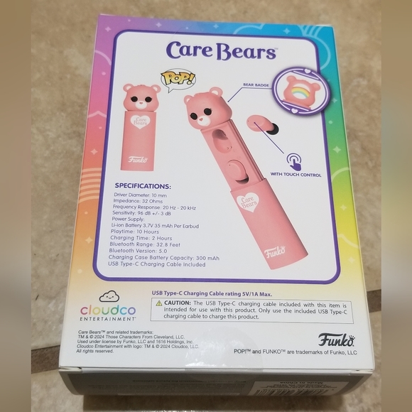 Funko | Headphones | Funko Pop Care Bears Cheer Bear Bluetooth Earbuds ...